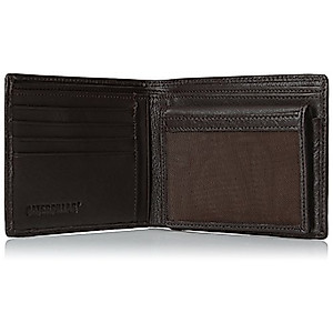 Caterpillar Men's Onyx Leather Wallet, Brown, One Size