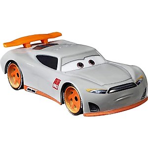 Disney Cars Toys Aiden 1:55 Scale Fan Favorite Character Vehicles for Racing and Storytelling Fun, Gift for Kids Ages 3 Years and Older, Multicolor