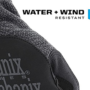 Mechanix Wear: ColdWork Original Winter Work Gloves with Secure Fit, Equipped with 40g 3M Thinsulate, Wind + Water Resistant, Touch Capable Winter Gloves, For Mild Cold Weather (Black/Gray, Large)