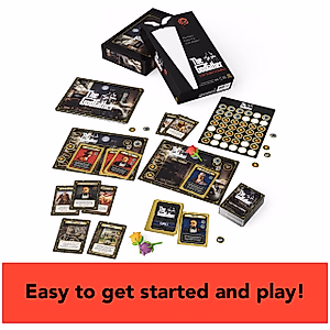 The Godfather, Last Family Standing Board Game Italian Film Fun Family Party Game Scary Movie Multiplayer Card Game, for Adults and Kids Ages 14 and up