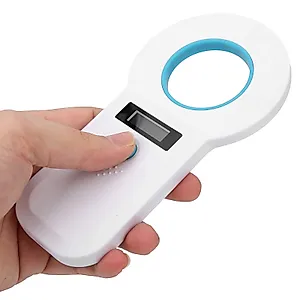 Pet Microchip Reader Scanner, EMID Animal Handheld Reader, Rechargeable Animal Tag Reader for Dog Pet Cat Pig Animal
