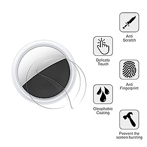 CHATEAU DEVERY-Airtag Keychain Brown Leather-Airtag Case - Anti-Scratch Keychain Holder-AirTags Keychain Leather-Airtag Holder -PU Leather Protective Case Keychain Holder-Case Holder