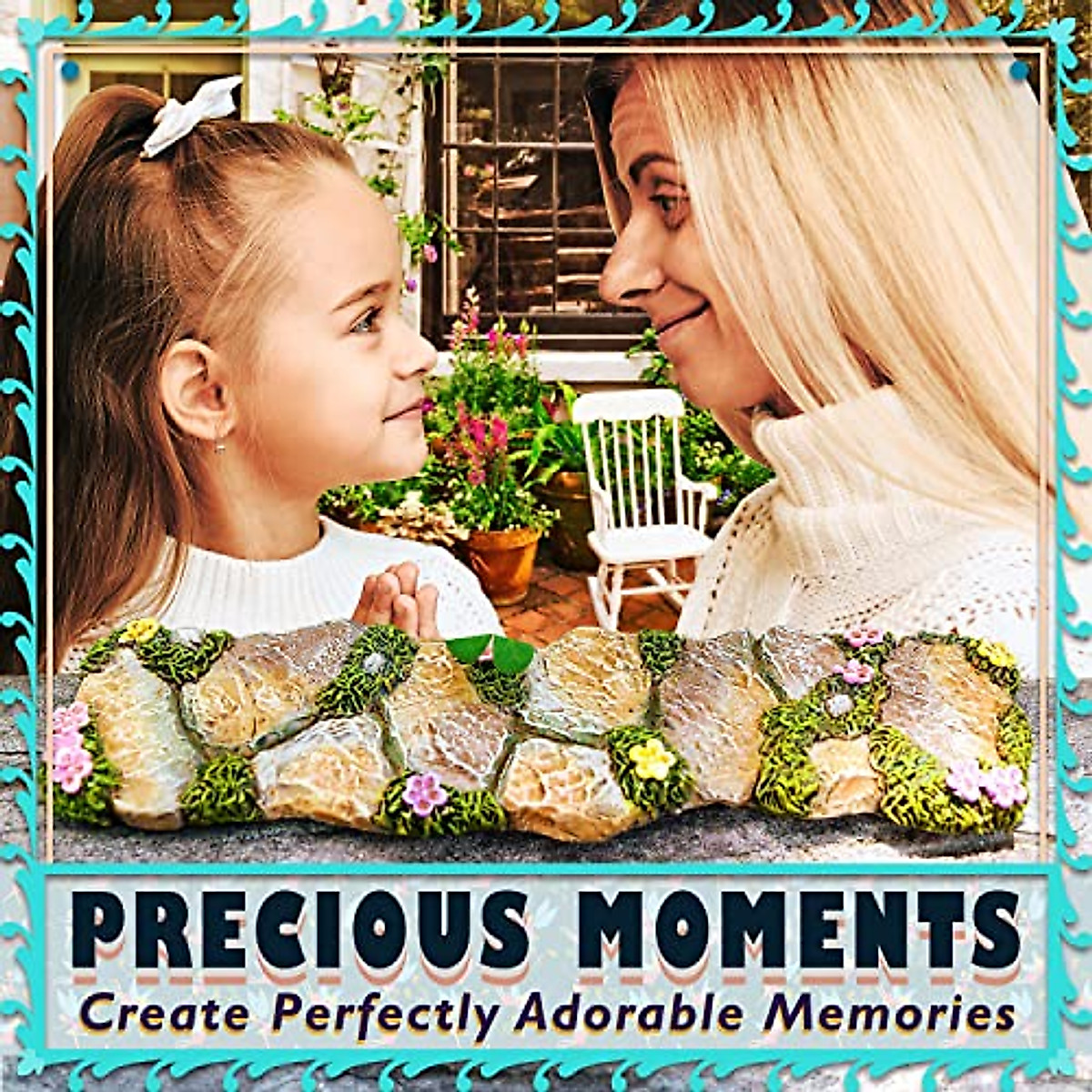 Twig & Flower The Miniature Fairy Garden Accessories, Fairy Garden Walkway, Fairy Garden, Gnome Decor with Fairy Moss and Flowers, Fairy Accessories for Fairy House Gnome Gifts for Her