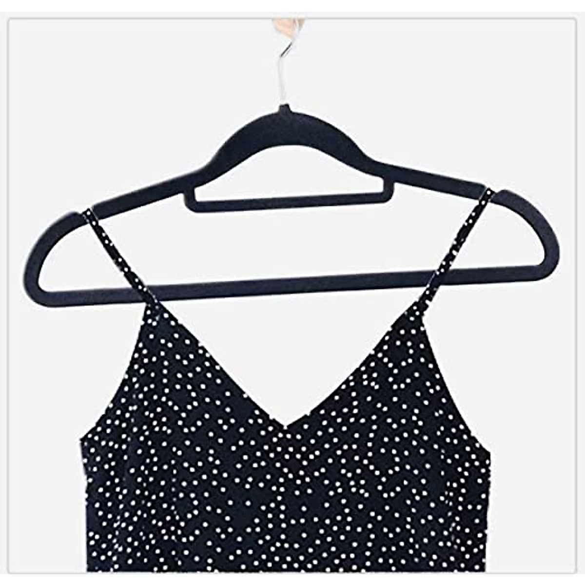 Dynamic-A Non-Slip Velvet Hangers, Suit Hangers Ultra Thin Space Saving 360 Degree Swivel Hook, Strong and Durable Clothes Hangers, (30 Pack)