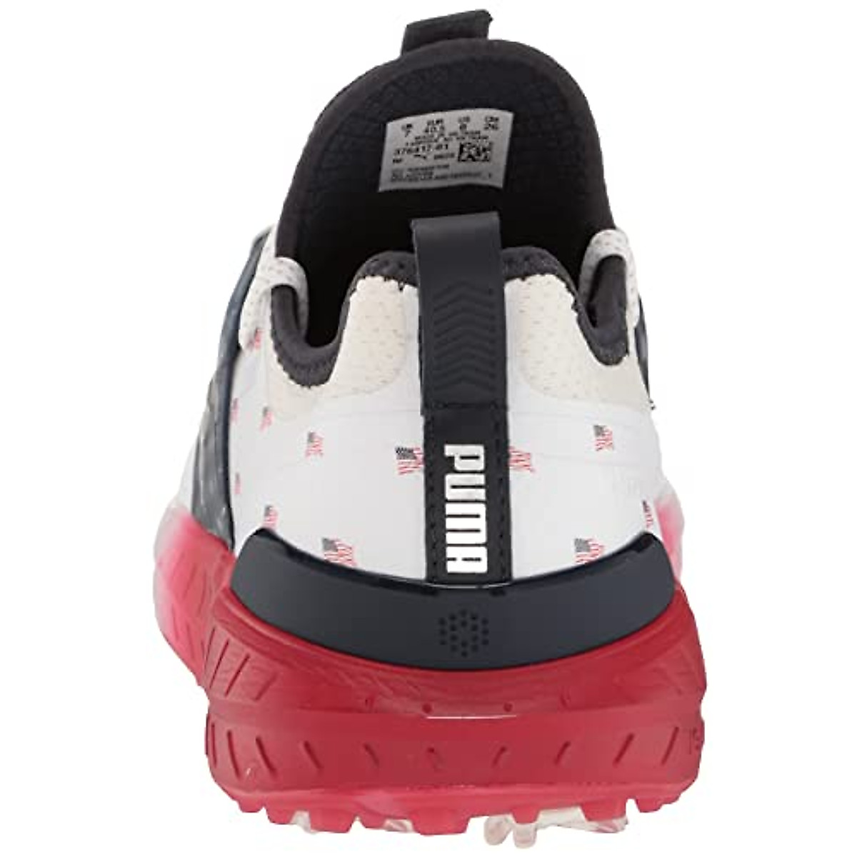 PUMA Golf Men's Ignite Articulate Volition Golf Shoe, Puma White-Puma Silver-Ski Patrol, 10.5