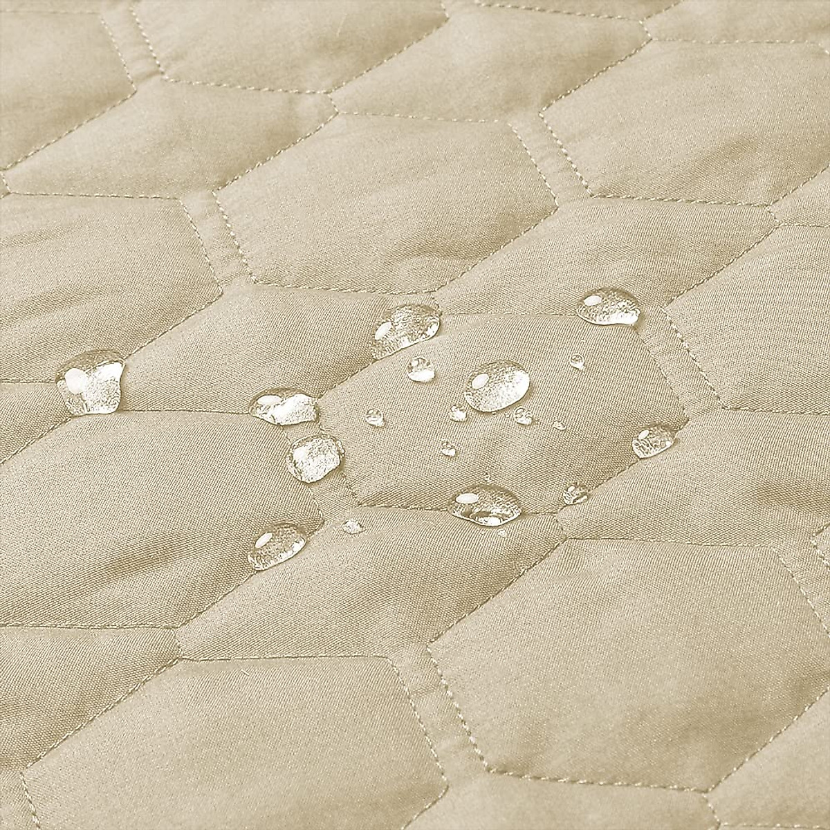 RBSC Home Recliner Sofa Covers 30 Inch Waterproof Slipcovers for Reclining Sofas (Beige, 31" Middle)