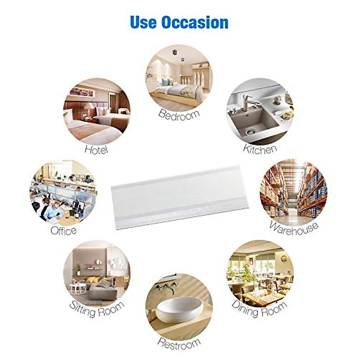 Faicuk 20-Pack Clear Window Fly Traps Sticky Fly Strip for Indoor Houseflies Nontoxic and Pesticide-Free