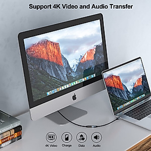 VoroDcip USB C Extension Cable 1FT,USB Male to Female USB Type C Extender Cable 100W/5A Fast Charging & 10Gbps USB 3.1 Gen 2 Data Sync Compatible with Galaxy,Mac Book/Pro, Laptop, Magsafe Charger