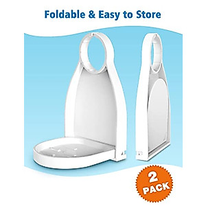 Cossylife Laundry Detergent Cup Holder, Detergent Drip Catcher, Fabric Softener Gadget Cup Holder, Tidy Laundry Room - No More Leaks or Mess for Laundry Room [2 Pack]