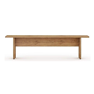 Manhattan Comfort Nomad 67" Dining Bench Seat for Indoor and Outdoor Use, Kitchen, Breakfast Nook, 2 Person Seating, Modern Rustic and Farmhouse Chic Design with Wood Grain Finish, Nature