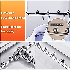 SYTH Extendable Closet Pull Out Rod，Heavy Duty Retractable Pull Out Clothes Hanger Rail Closet Valet Rod Rail Sliding Wardrobe Closet Organizer Rod,Extendable Closet Rod,5 Pcs Pants Rack
