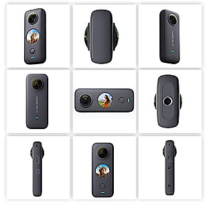 insta360 ONE X2 Waterproof Action Pocket Camera + SanDisk 64GB Extreme Memory Card + Handheld Monopod (extends to 43in) - Great Starter Bundle!, 5.7K