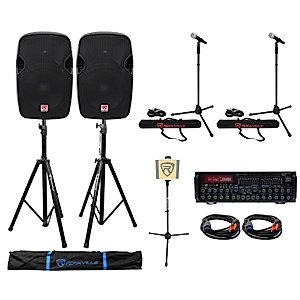 Rockville+Technical Pro YouTube Karaoke Machine System Mixer w/Bluetooth