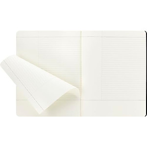 Moleskine Subject Cahier Journal, Soft Cover, XL (7.5" x 9.75") Black and Cranberry Red, 160 Pages (Set of 2)