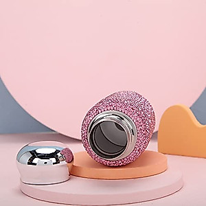 Fawziya Bling Water Bottle 7 oz Small Crystal Insulated Water Bottle-Pink