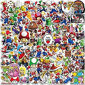 FANGJIA Game Stickers 100pcs Popular Anime Cartoon for Teens Kids Adults Vinyl Waterproof Laptop Water Bottle Skateboard