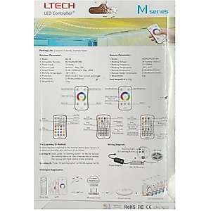 LTech M4+M4-5A LED RF 4 Channel RGBW Wireless Remote & Controller Set
