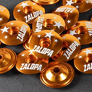 ZALOPA Classic Headset Top Cap 1 1/8 inch Super Light Weight About 8g Headset Tube Cover stem Cap for MTB Road Bike Forks Gold