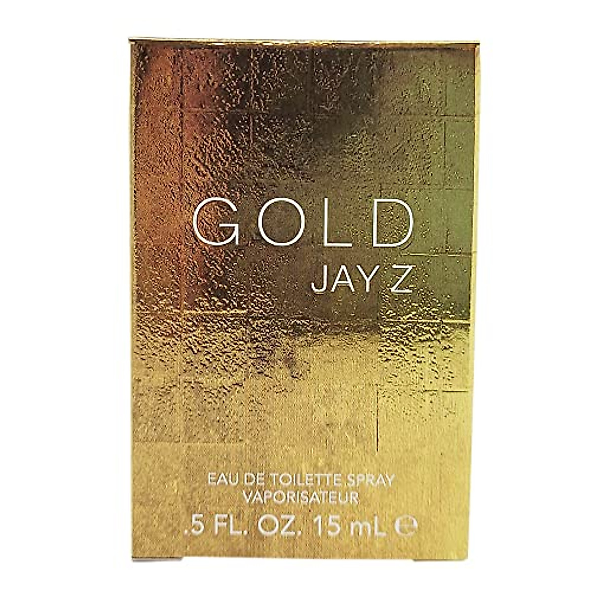 Jay-Z Gold Cologne EDT Spray for Men, Aromatic Fougere Fragnance, 0.5 Fl Oz