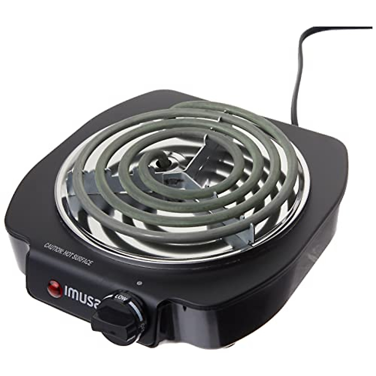 IMUSA USA Electric Single Burner, Black