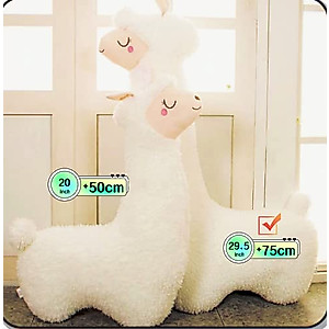 Ryttir 29.5 Inch 15% Chubbier Big Llama Stuffed Animal,Soft Weighted Llama Plush Stuffed Llama Pillow for Kids and Adults - Perfect Llama Gifts for Cuddling and Room Decoration