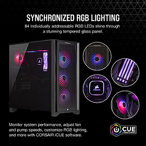Corsair Vengeance i7300 Series Gaming PC (Liquid Cooled Intel® Core™ i7 12700K CPU, NVIDIA® GeForce RTX™ 3070 Graphics, 16GB Vengeance RGB PRO DDR4 Memory, 1TB M.2 NVMe SSD) Black