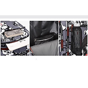 Rolling Backpack,Large Rolling Laptop Bag with Wheels for Women Adults,22inch Waterproof large Travel Laptop Backpacks,Carry On Luggage,Roller Wheeled Backpack Trolley Pack Office City (22inch, Black)