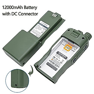 Baofeng AR-152 Battery BL-152 Li-ion Extend Battery Large Capacity Compatible with AR-152 Tactical Walkie Talkie Support USB Charger