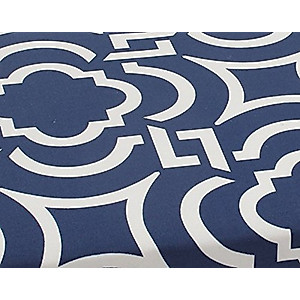 Pillow Perfect Outdoor/Indoor Carmody Navy Bench/Swing Cushion, 1 Count (Pack of 1), Blue