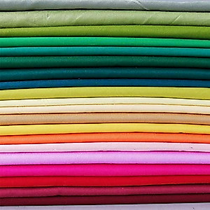 50 PCS 10" x 10" Precut Multi-Colors Cotton Fabric Squares Fabric Bundles for Sewing & Quilting Beginners