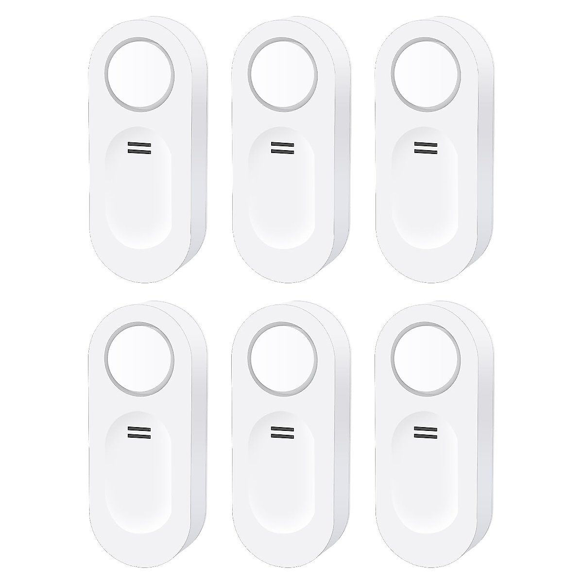 Water Leak Detectors 6 Pack, 120dB Water Alarm Sensor, Flood Detector, Sensitive Leak and Drip Alert Alarms, for Home, Kitchen, Bathroom, Basement (Battery Included)