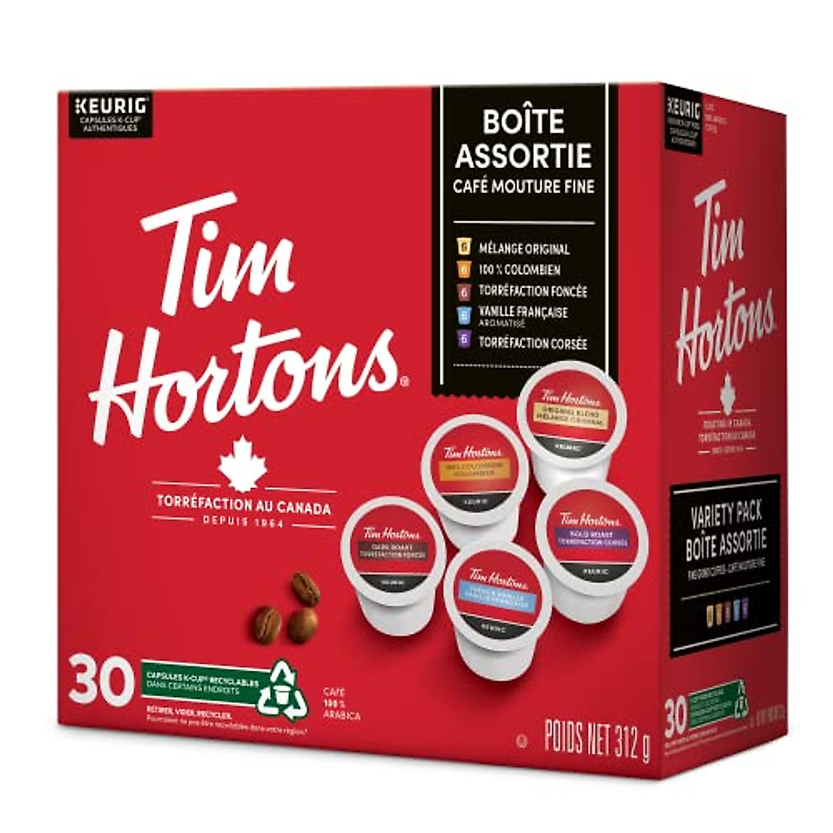 Tim Horton's Variety K-Cup 30 Count