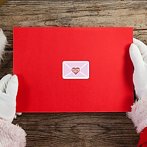 Muminglong 1.5 Inch Happy Post Sticker,Mail Sticker,Thank You Sticker, Small Business, Handmade Sticker,Packaging Sticker, 500 PCS