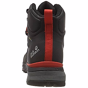 Jack Wolfskin Men's Force Striker Texapore Mid M Hiking Boot, Phantom/Red, 11.5