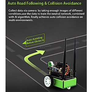 JetBot AI Kit Based on Jetson Nano to Build Smart AI-Based Robot JetBot with Front Camera Eye and ROS Nodes Code Dual Mode Wireless WiFi Bluetooth Facial Recognition Object Tracking etc @XYGStudy