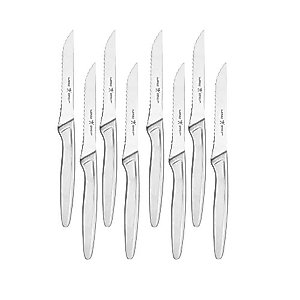 HENCKELS Steak Knife Set of 8, Stainless Steel Knife Set, Silver