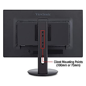 ViewSonic VG2453 24 Inch IPS 1080p Ergonomic Monitor with HDMI and DisplayPort for Home and Office, blue