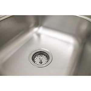 Plumb Pak K5435DSSS Kitchen Sink Strainer with Fixed Post Basket, 1 Pack, Stainless Steel