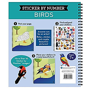 Brain Games - Sticker by Number: Birds