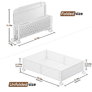 Under Bed Storage, Under the Bed Storage Containers with Wheels, Under Bed Shoe Storage Organizer Drawer for Bedroom Clothes Shoes Blankets -2Pack