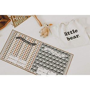 Lucy Darling Little Camper Memory Book, Luxury First 5 Years Journal & Photo Album, Baby Scrapbook Album for Baby Boy & Girl, Unique Keepsake Baby Books, Gender Neutral Milestone Diary, New Mom Gifts