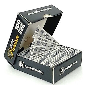 Razor Blades Club Derby-Shark-Treet 300 Quality Single Edge Razor Blades Sampler (3 different brands)