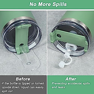 9 Pack Silicone Spill Proof Stopper, Compatible With Stanley Cup 1.0 40oz/ 30oz, Leak Stopper Tumbler Accessories with 3 Straw Cover Cap, 3 Square Spill Stopper and 3 Round Leak Stopper