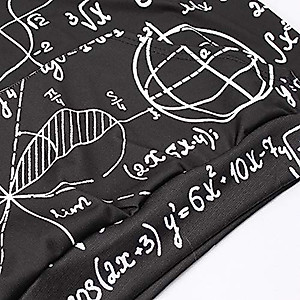 Cool Hoodies for Men, Thenlian Mens Autumn Winter 3D Math Formula Printing Long Sleeve Sweatershirt Top Blouse(Black, XL)