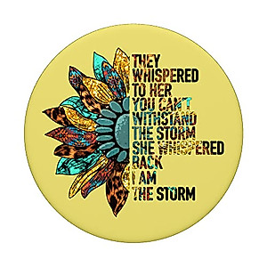 Sunflower Quote For Texas Women Strong Western Christian PopSockets Swappable PopGrip