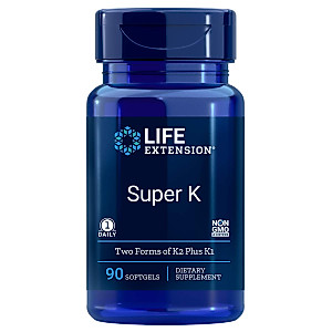 Life Extension Super K with Advanced K2 Complex Softgels,90 Count