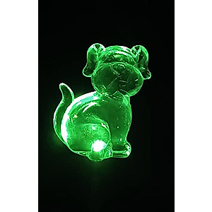 Starry Illuminate 2 PCS Solar Color Changing Cat Kitty Style Garden Stake Light