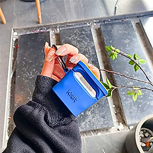 Airpods 3 case, Cute 3D Cartoon Animal Design, Soft Silicone Protective Cover, Suitable for Apple 3rd Generation AirPods 3 Wireless Charging case with Keychain (Blue Cheese)