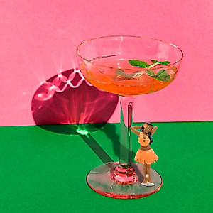 NPW Buddies Hula Girls (4 Pack) Drink Charm, Multi