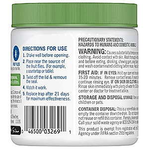 Raid Essentials Fruit Fly Trap for Indoors, Made with Essential Oils, Child and Pet Safe, 5.4 oz